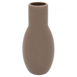 Váza keramická - zúžené hrdlo, barva cappuccino - Nábytek Pegas