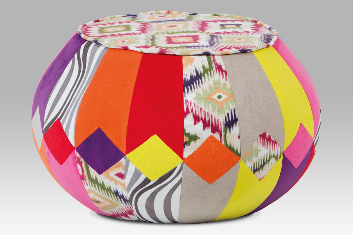 Taburet patchwork - Nábytek Pegas